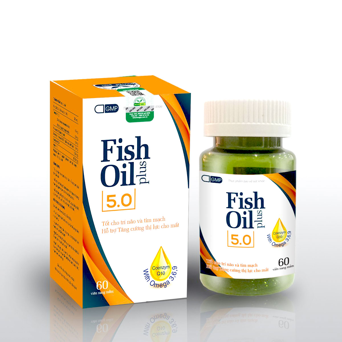 Viên Uống Fish Oil Plus 5.0 Nguyên Sinh - Bổ Sung Dưỡng Chất Cho Não
