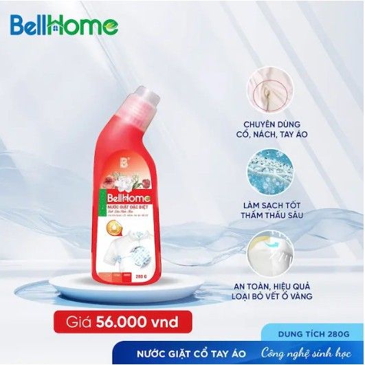Nước Giặt Cổ Tay Áo Công Nghệ Sinh Học Bell Home Giá Sỉ?
