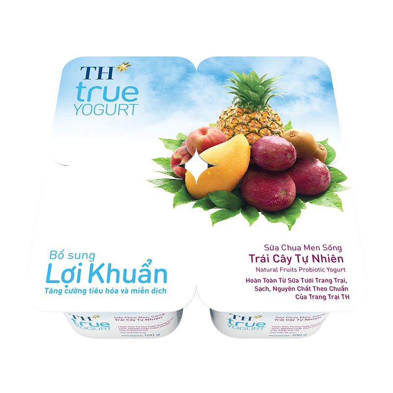 Sữa Chua Ăn TH True YOGURT Nha Đam Tự Nhiên - Thơm Ngon Thanh Mát