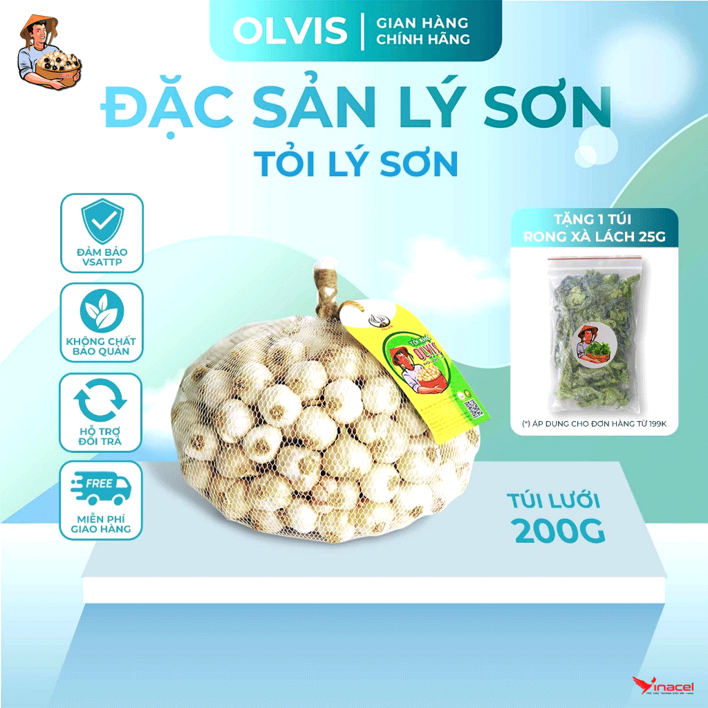 Tỏi Lý Sơn Bịch Lưới OLVIS Giá Sỉ