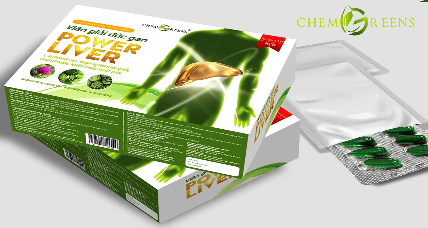 Viên Giải Độc Gan Power Liver Chemgreens - Hỗ Trợ Thanh Nhiệt, Mát Gan