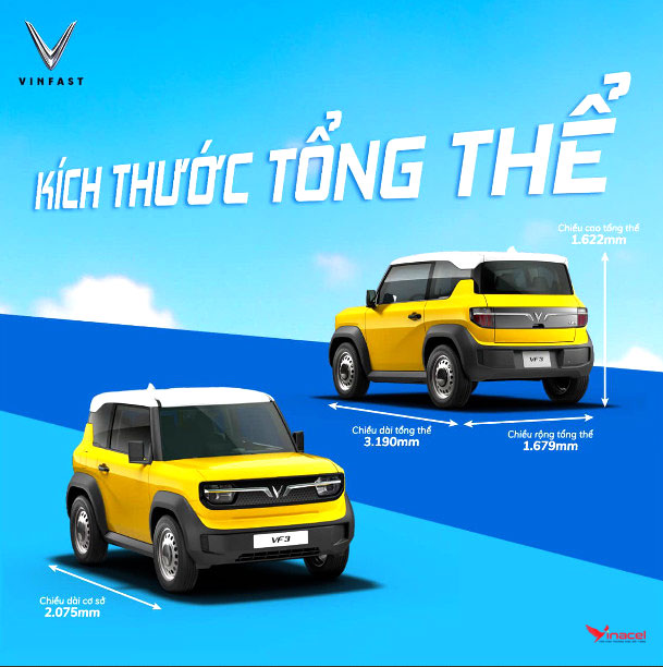 VinFast VF 3 - Ô Tô Điện Quốc Dân Tại Việt Nam